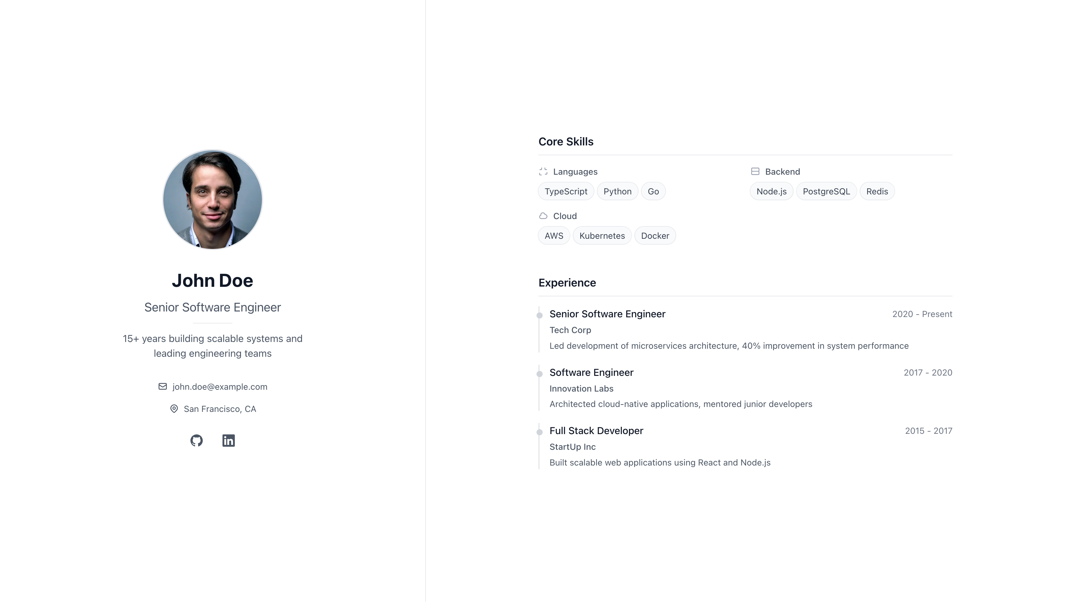 Minimalist Portfolio Template