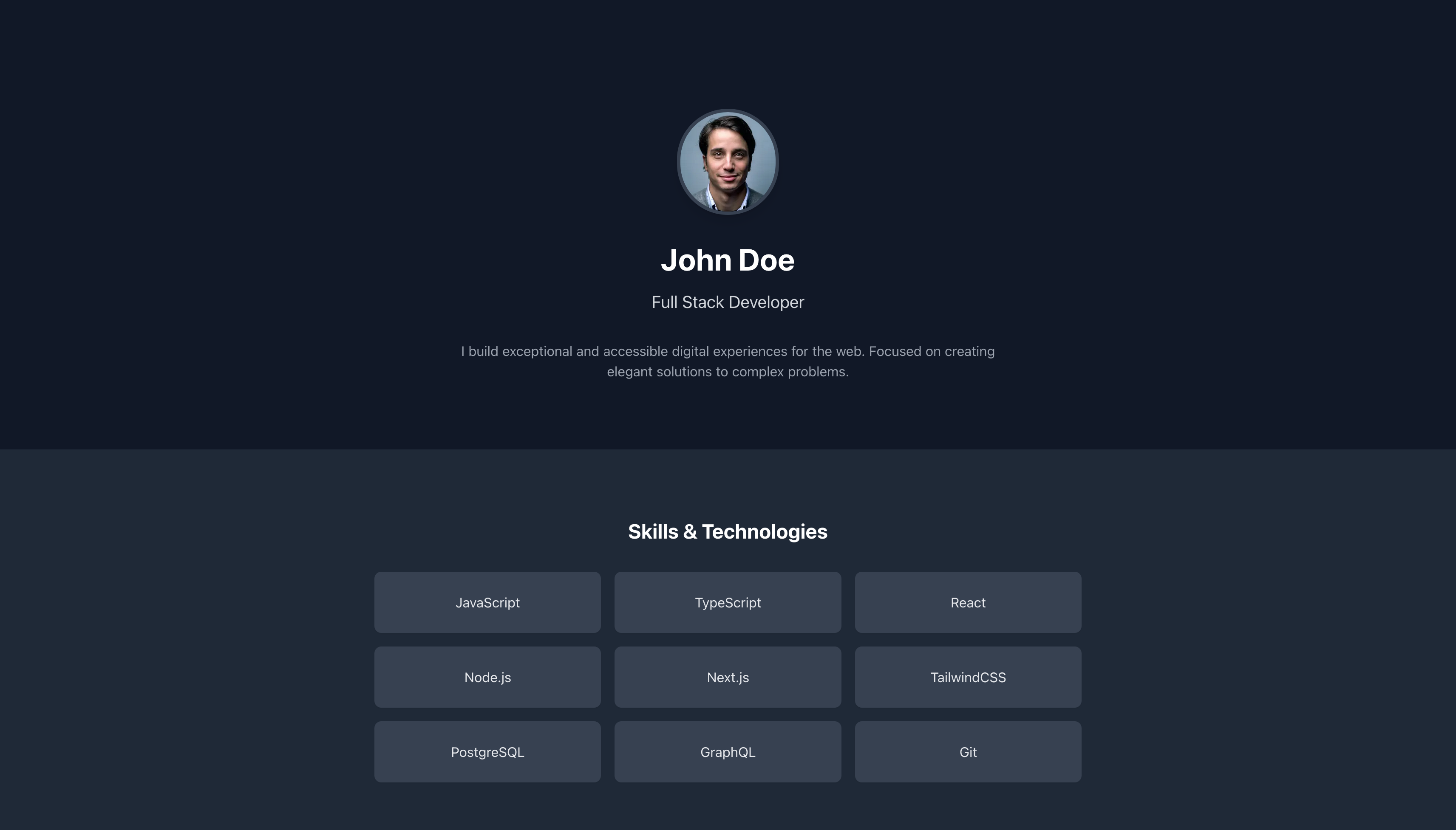Simple Portfolio Template